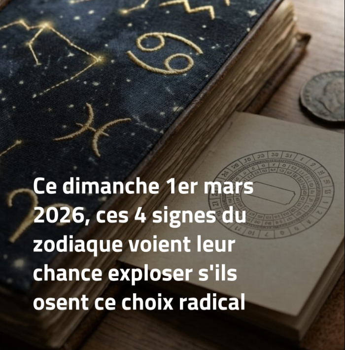 Ce dimanche 1er mars 2026, ces 4 signes voient la chance basculer s’ils ...